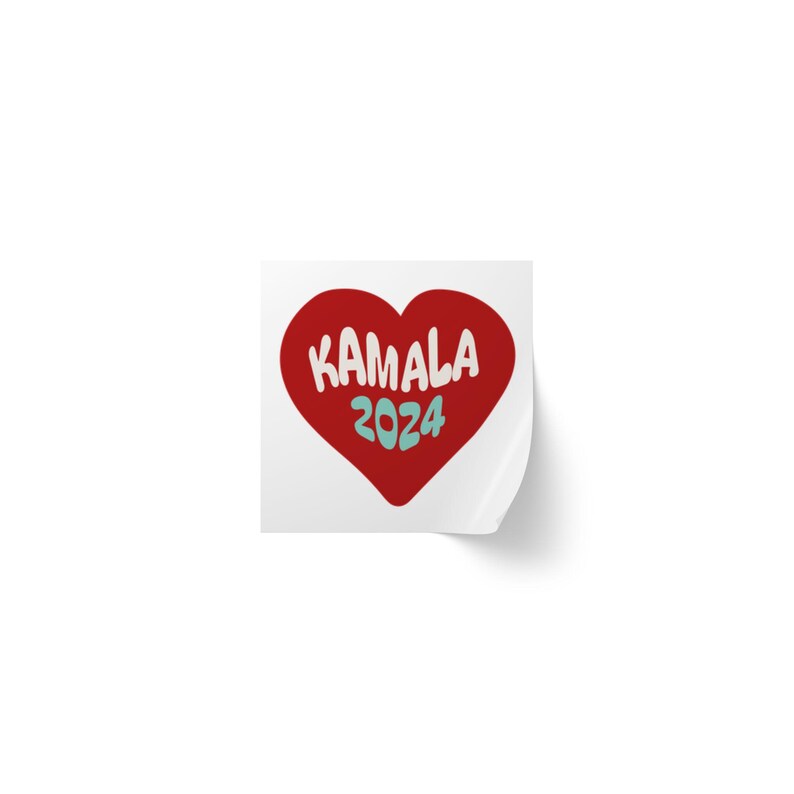 Kamala Harris 2024 Sticker Pack, Kamala Sticker Roll in 1x1 or 2x2 Inch ...