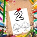 Counting Coloring Book (digital Download)- 20 Pages, Kids Learning ...