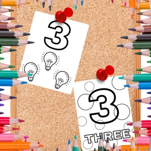 Counting Coloring Book (digital Download)- 20 Pages, Kids Learning ...