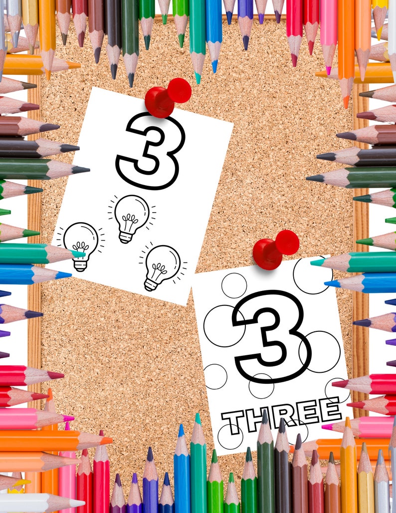 Counting Coloring Book (digital Download)- 20 Pages, Kids Learning ...