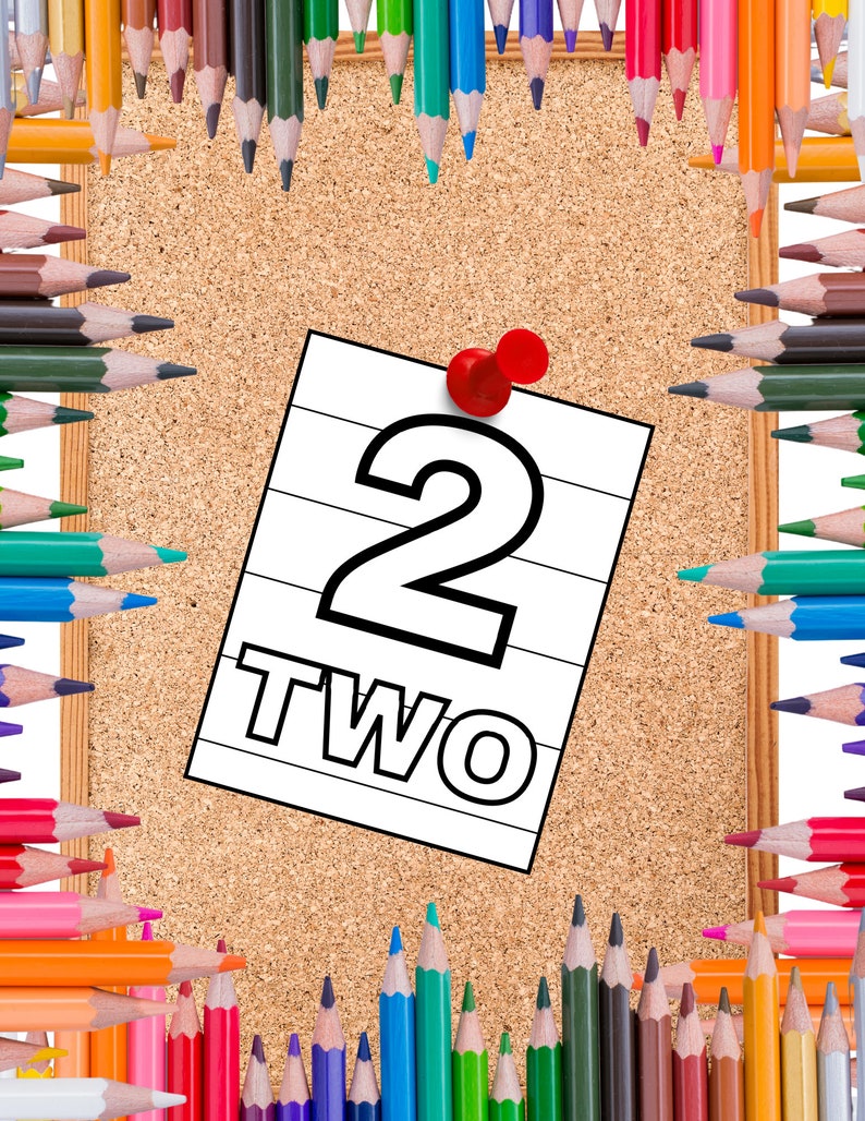 Counting Coloring Book (digital Download)- 20 Pages, Kids Learning ...