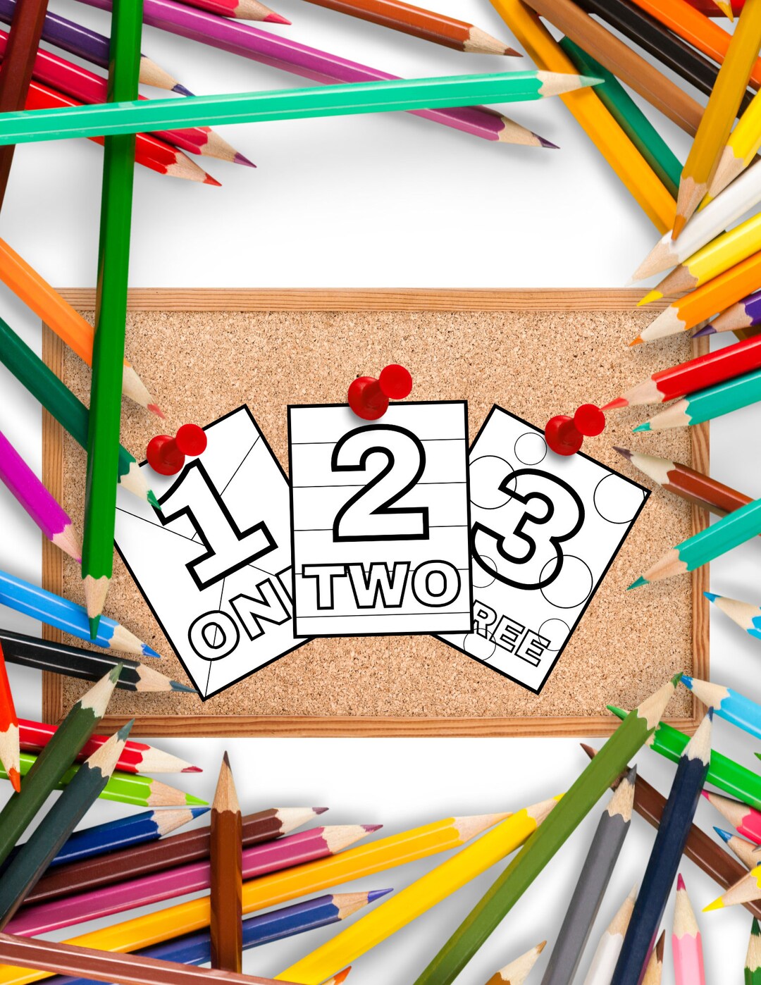 Counting Coloring Book (digital Download)- 10 Pages, Kids Learning ...