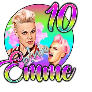 Pink Singer Theme Cake Topper Decoration - Etsy