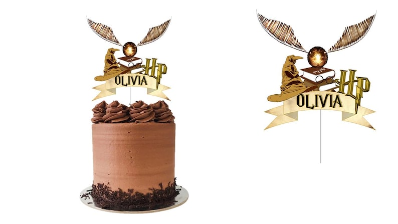 HARRY POTTER THEME Personalised Cake Topper - Etsy