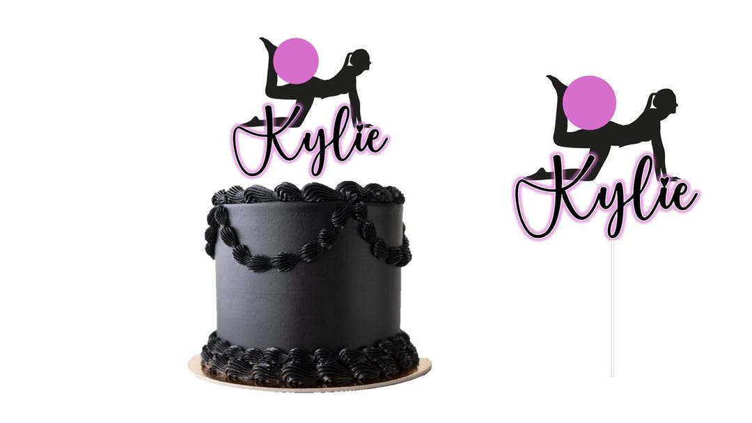 GYM Lady PILATES Theme Personalised Cake Topper - Etsy