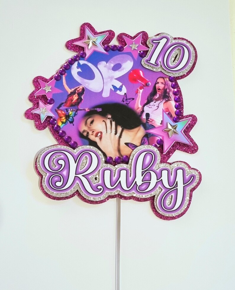 Olivia Rodrigo Theme Layer Cake Topper - Etsy