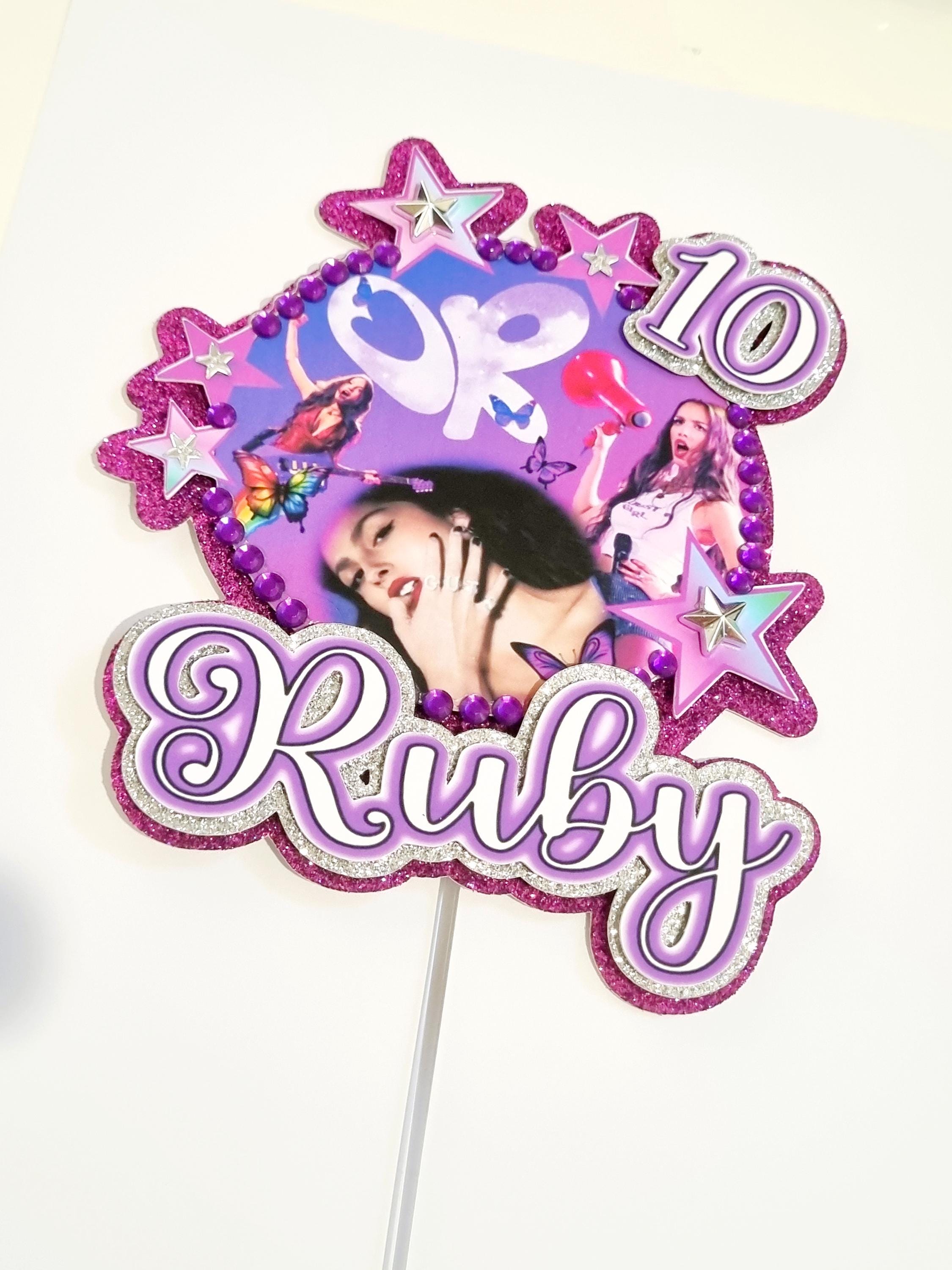 Olivia Rodrigo Theme Layer Cake Topper - Etsy