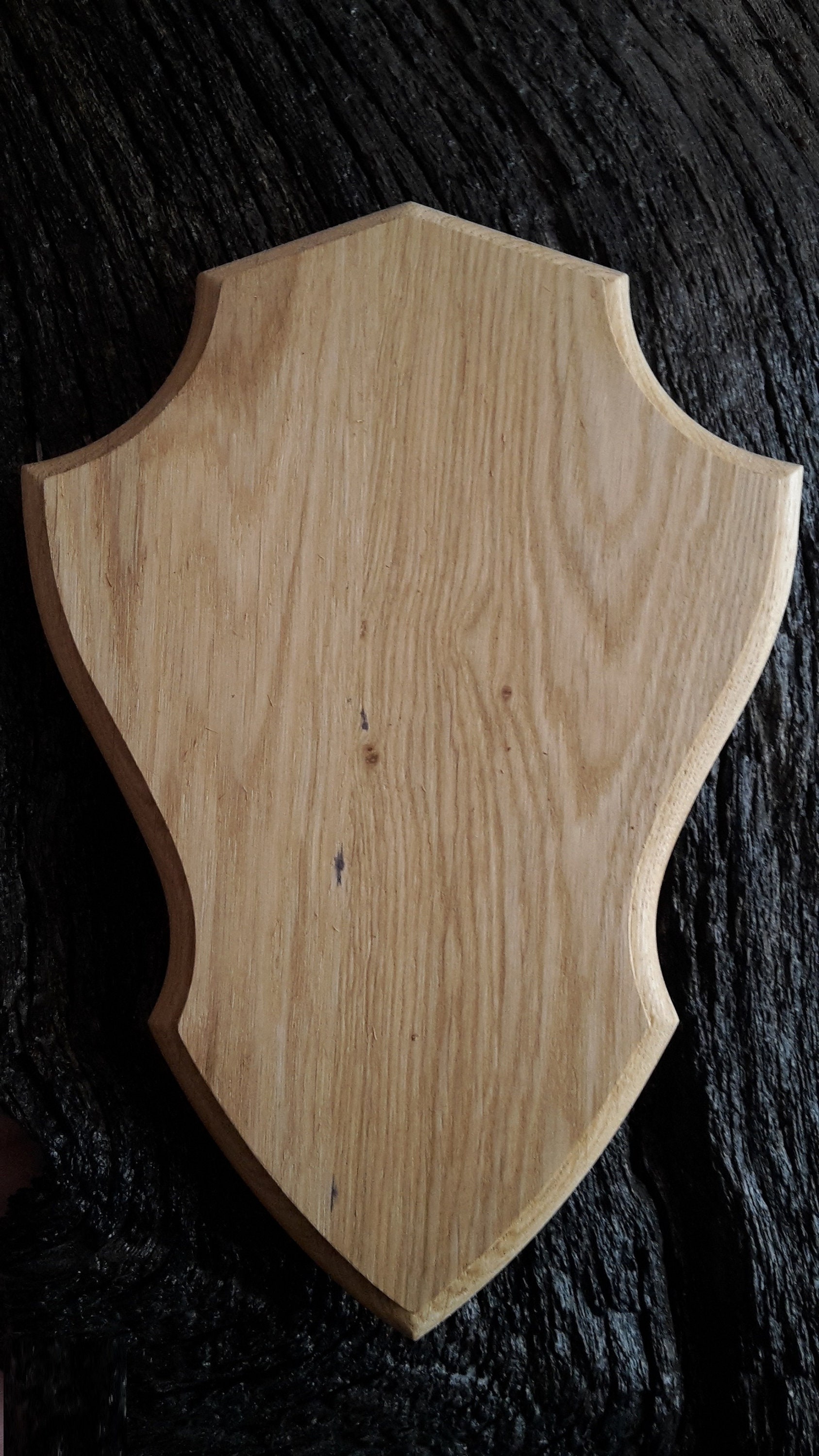 Trophy Mounting Plaque Taxidermy Wooden Shield Base Plate Wall Hanger ...