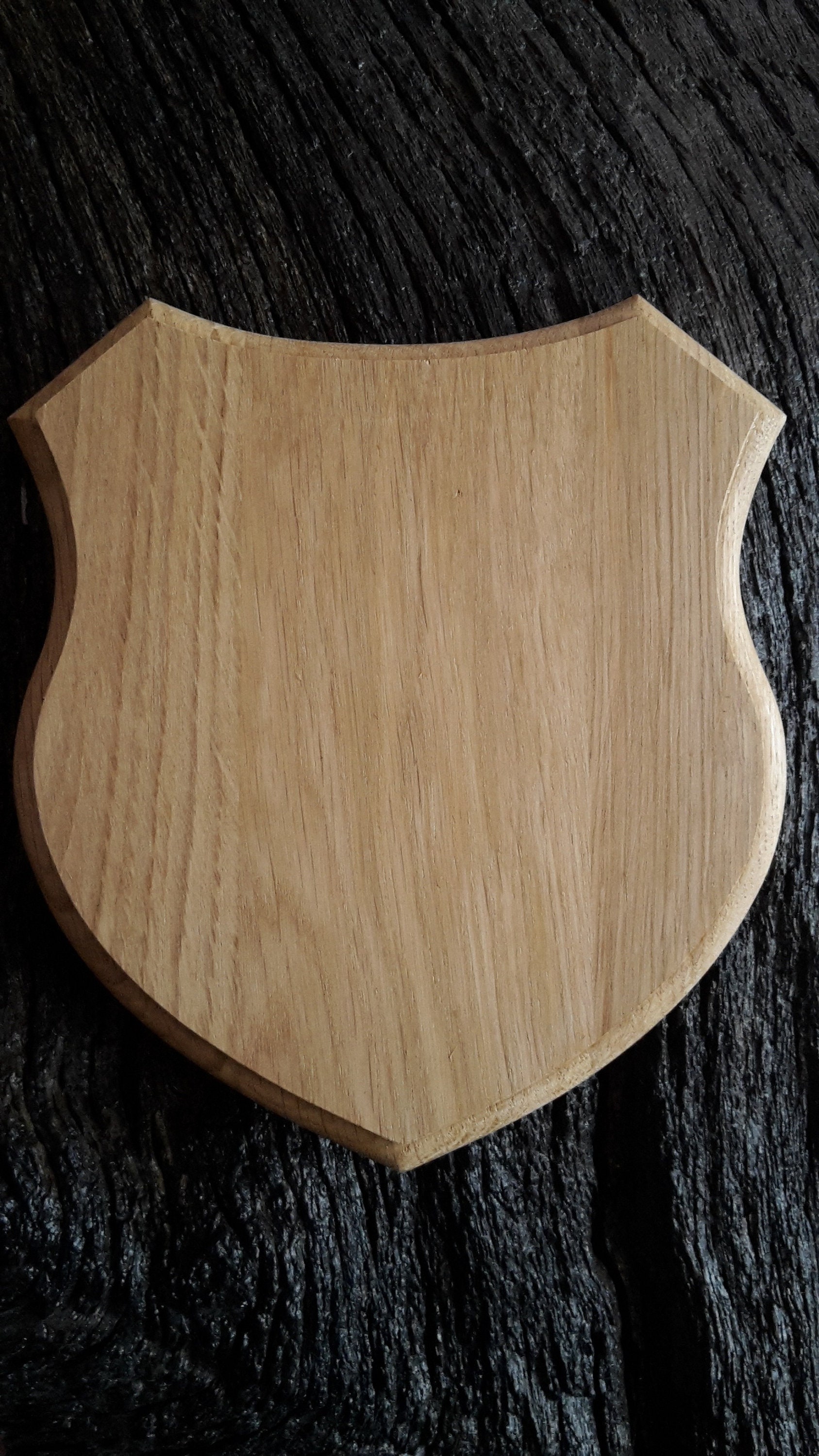 Trophy Mounting Plaque Taxidermy Wooden Shield Base Plate Wall Hanger ...