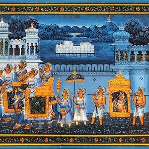 Indian Royal Procession Painting - Unique Decor - Etsy