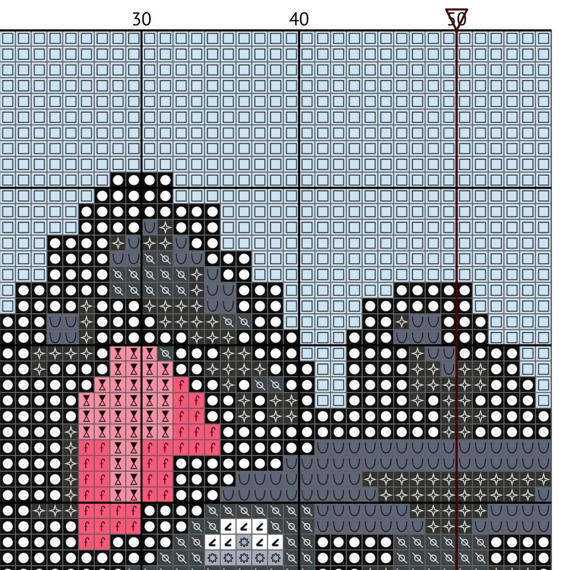 Scottie Cross Stitch Pattern 100x100 Stitches Instant Download PDF Easy ...