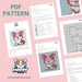 Papillon Cross Stitch Pattern 100x100 Stitches Instant Download PDF ...