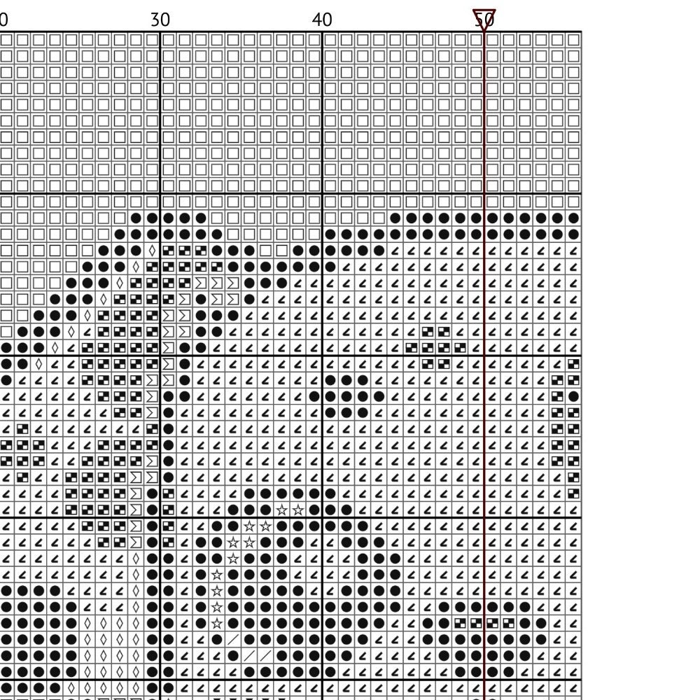 Dalmatian Cross Stitch Pattern - 100x100 Stitches - Instant Download ...