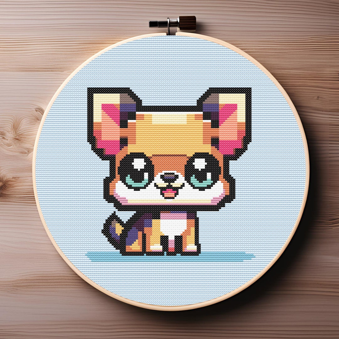 Chihuahua Cross Stitch Pattern - 100x100 Stitches - Instant Download ...