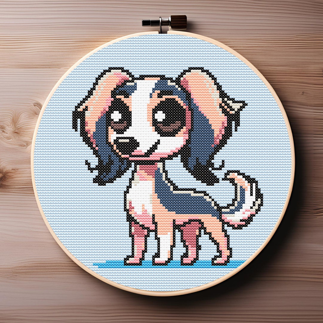 Saluki Cross Stitch Pattern - 100x100 Stitches - Instant Download PDF ...