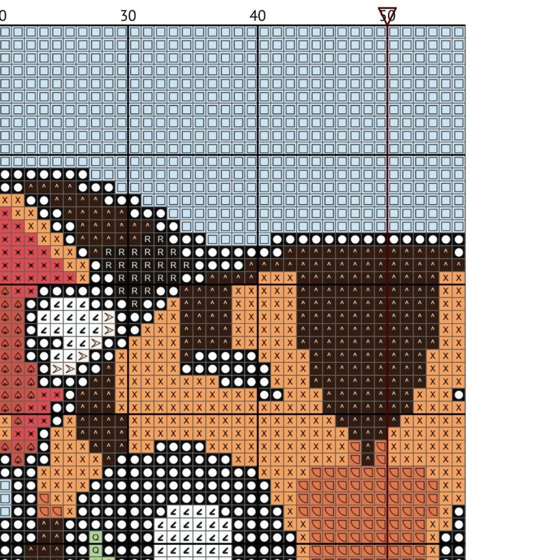 Toyger Cat Cross Stitch Pattern - 100x100 Stitches - Instant PDF ...