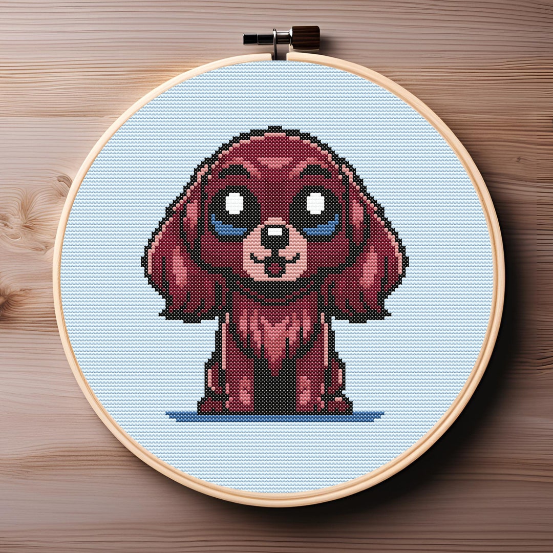 Irish Setter Cross Stitch Pattern - 100x100 Stitches - Instant Download ...