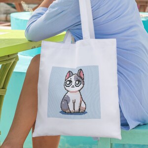 Manx Cat Cross Stitch Pattern - 100x100 Stitches - Instant Download ...