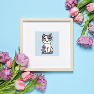 Manx Cat Cross Stitch Pattern - 100x100 Stitches - Instant Download ...