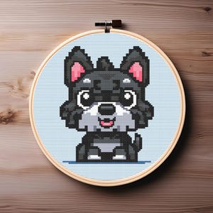 Scottie Cross Stitch Pattern - 100x100 Stitches - Instant Download PDF ...