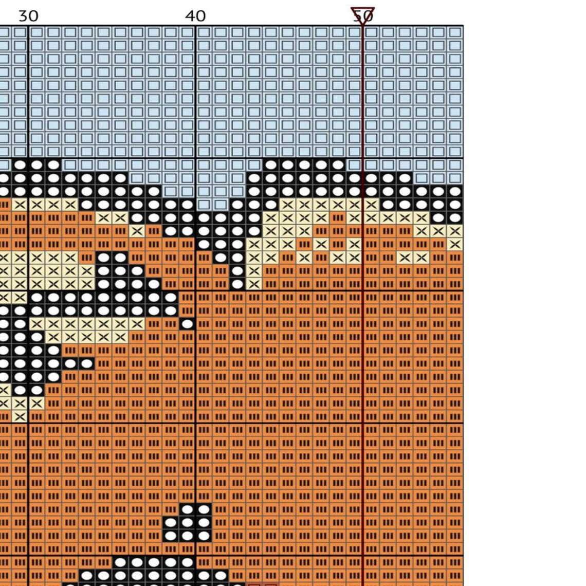 Pomeranian Cross Stitch Pattern - 100x100 Stitches - Instant Download ...