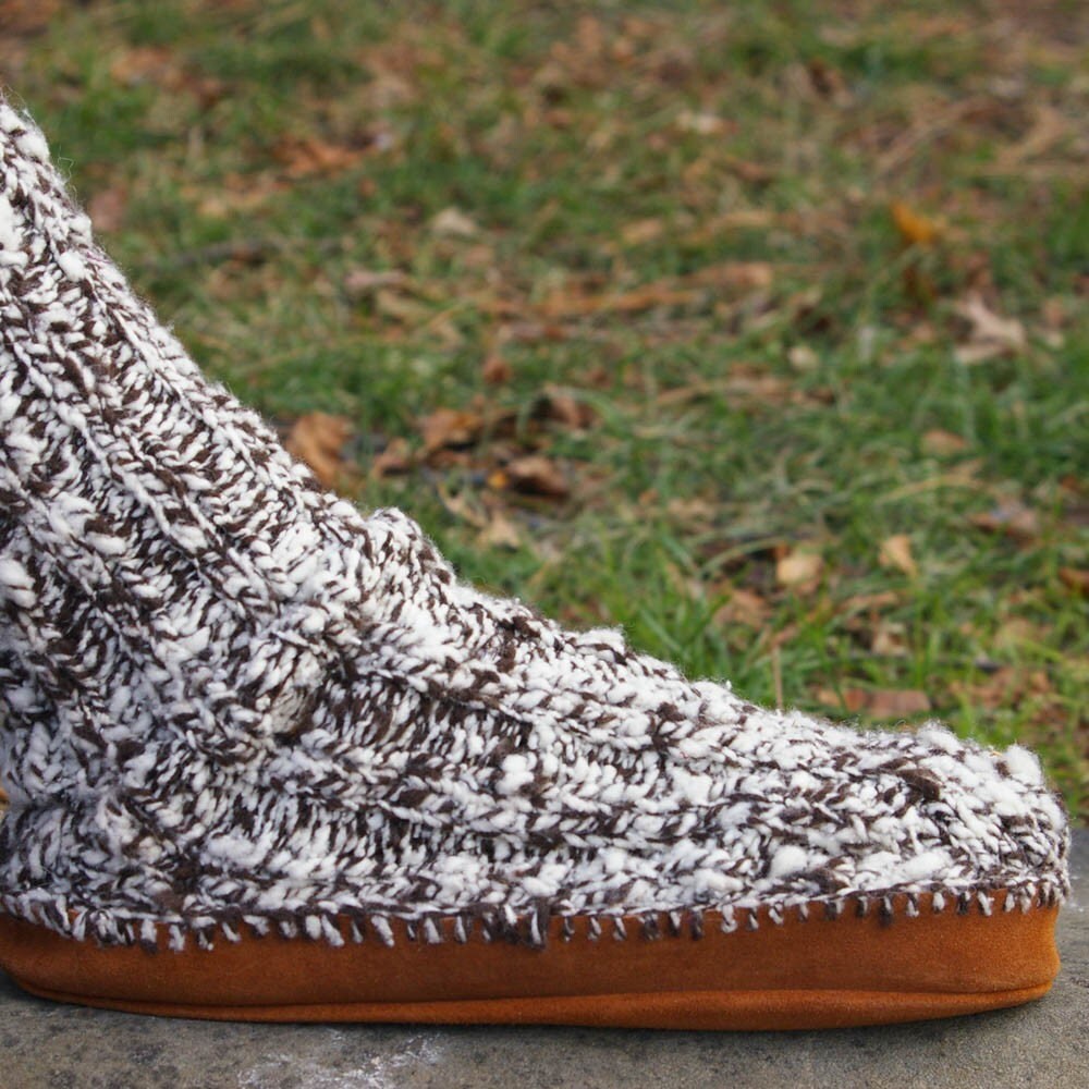 Knitting Pattern- Suede Sole Slipper Socks- PDF Download - Etsy