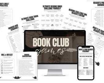 Book Club Dice Game, Printable Reading Group Discussion Questions, Easy ...