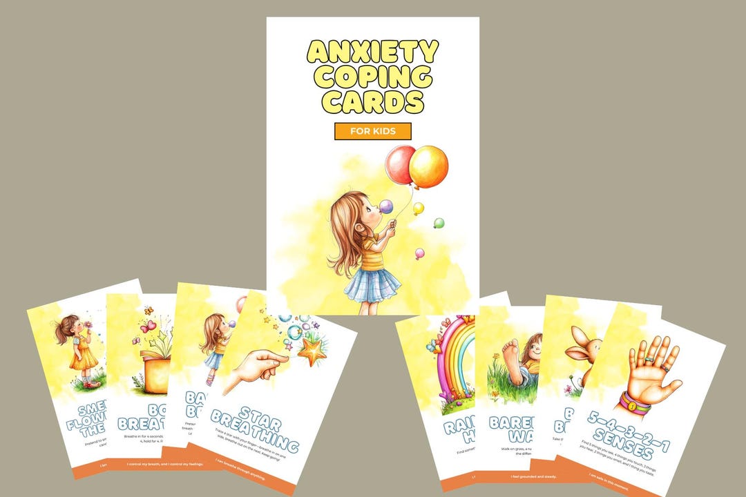 Coping Skill Card Kid Calming Corner Cards Emotional Regulation Social ...
