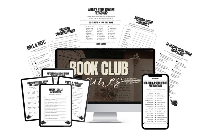 Book Club Dice Game, Reading Group Discussion Questions, Book Club Game ...