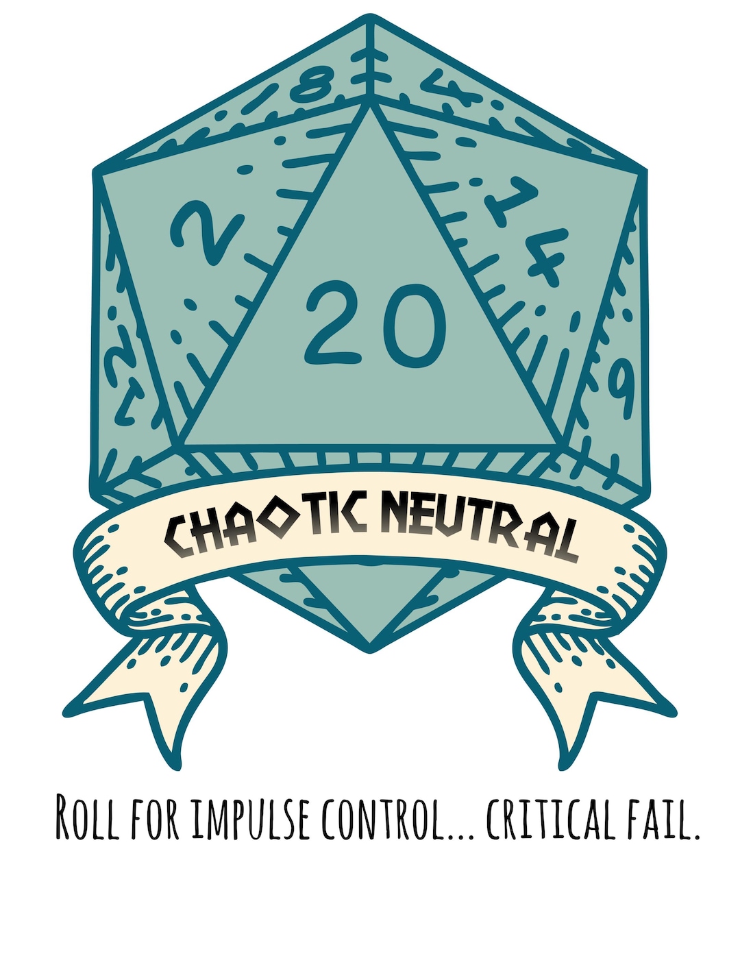 Chaotic Neutral DND Alignment Hoodie - Failed That Impulse Save | Wild ...