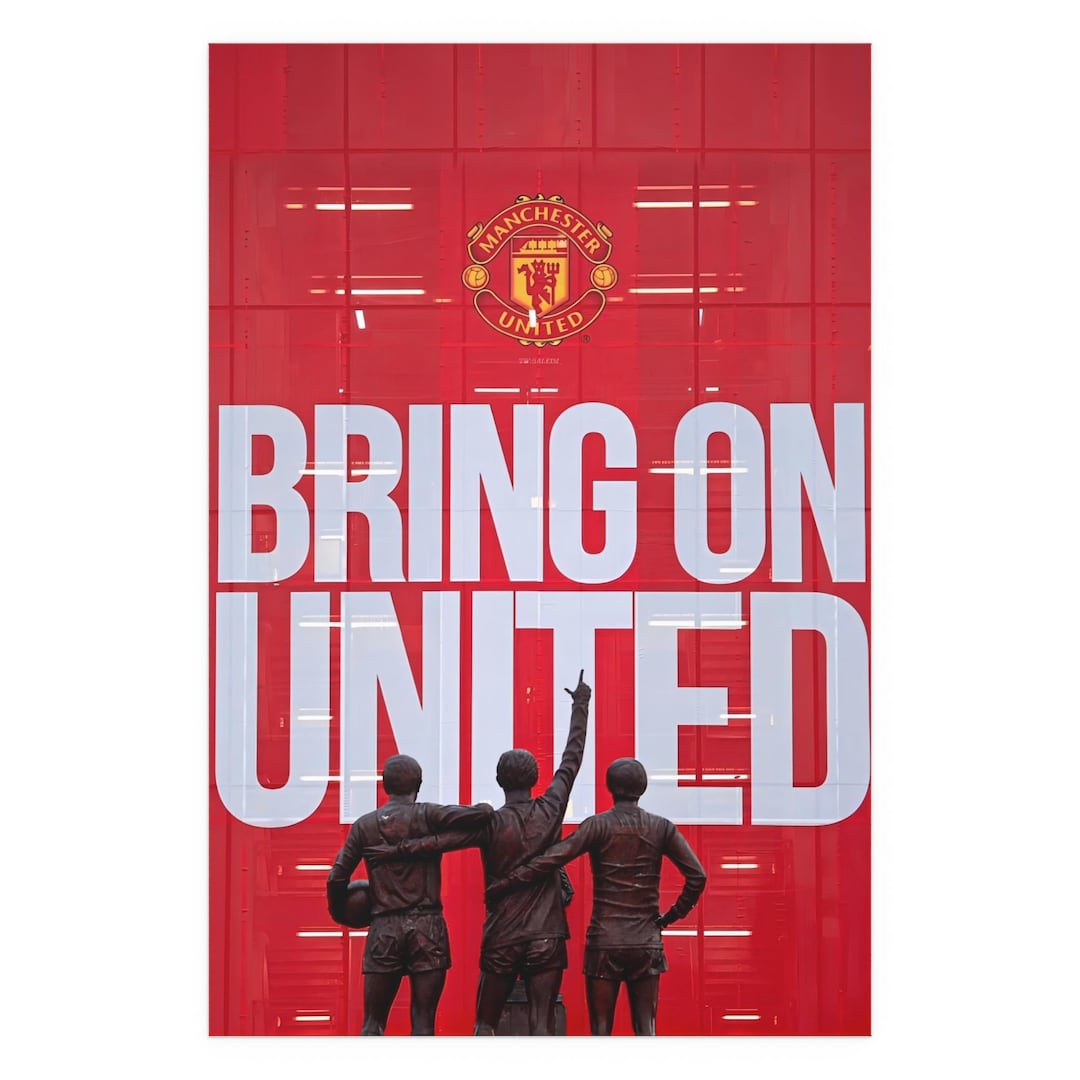 Man United Poster Football Poster, Soccer, Poster for Bedroom - Etsy