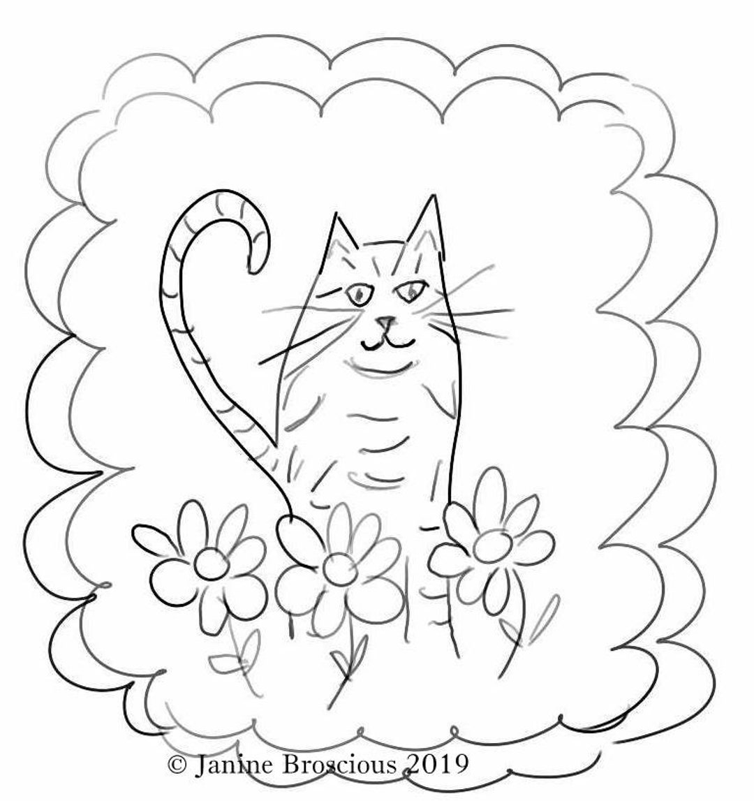 Tabby Cat Rug Hooking Pattern PDF - Etsy