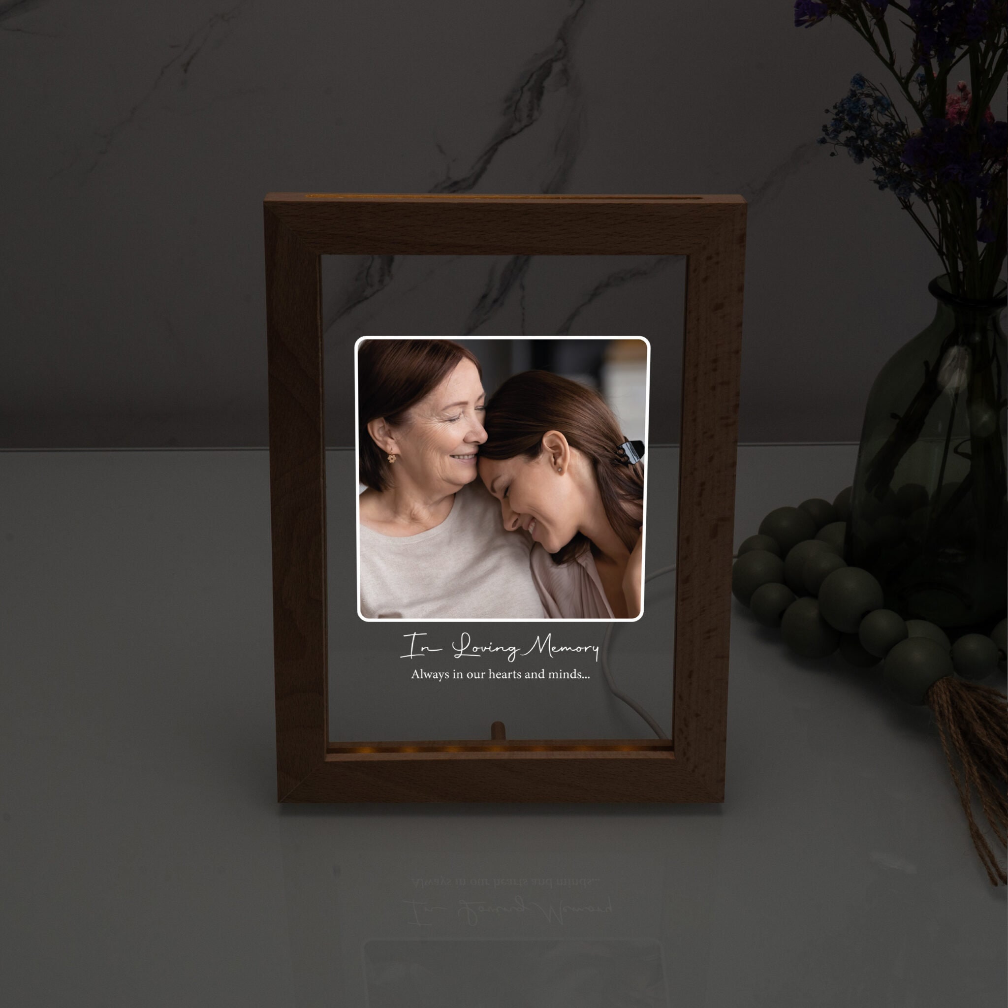 Custom Acrylic LED Photo Frame, Personalized Gifts for Family, Friends ...