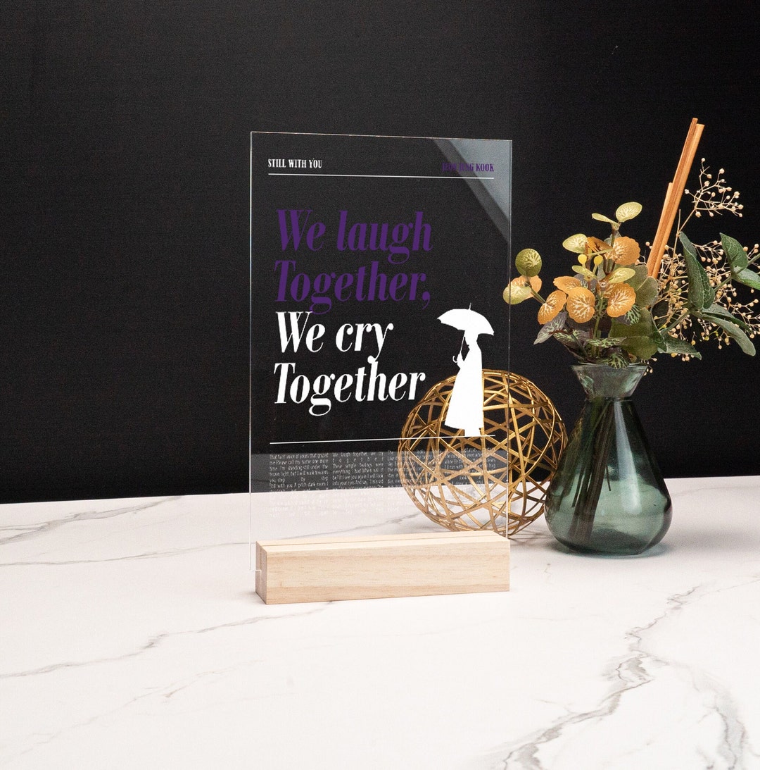 Custom Typography Art |custom Acrylic Stand Art |personalized Song ...