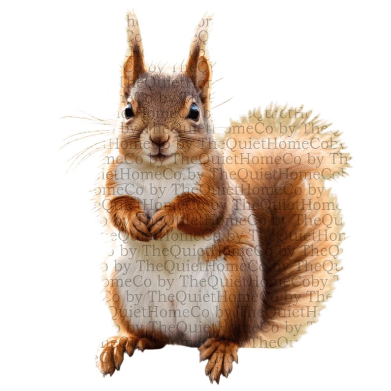 19 Realistic Squirrel Clipart Set, Hand-painted PNG (digital Download ...