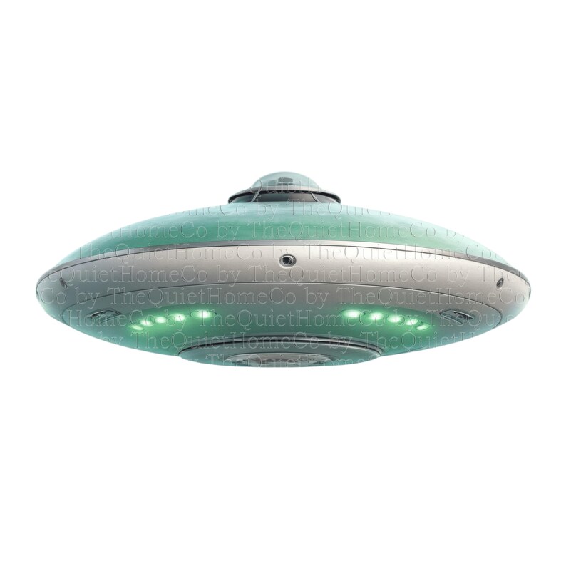 17 UFO Clipart Set | Hand-painted Flying Saucer Pngs With Transparent ...