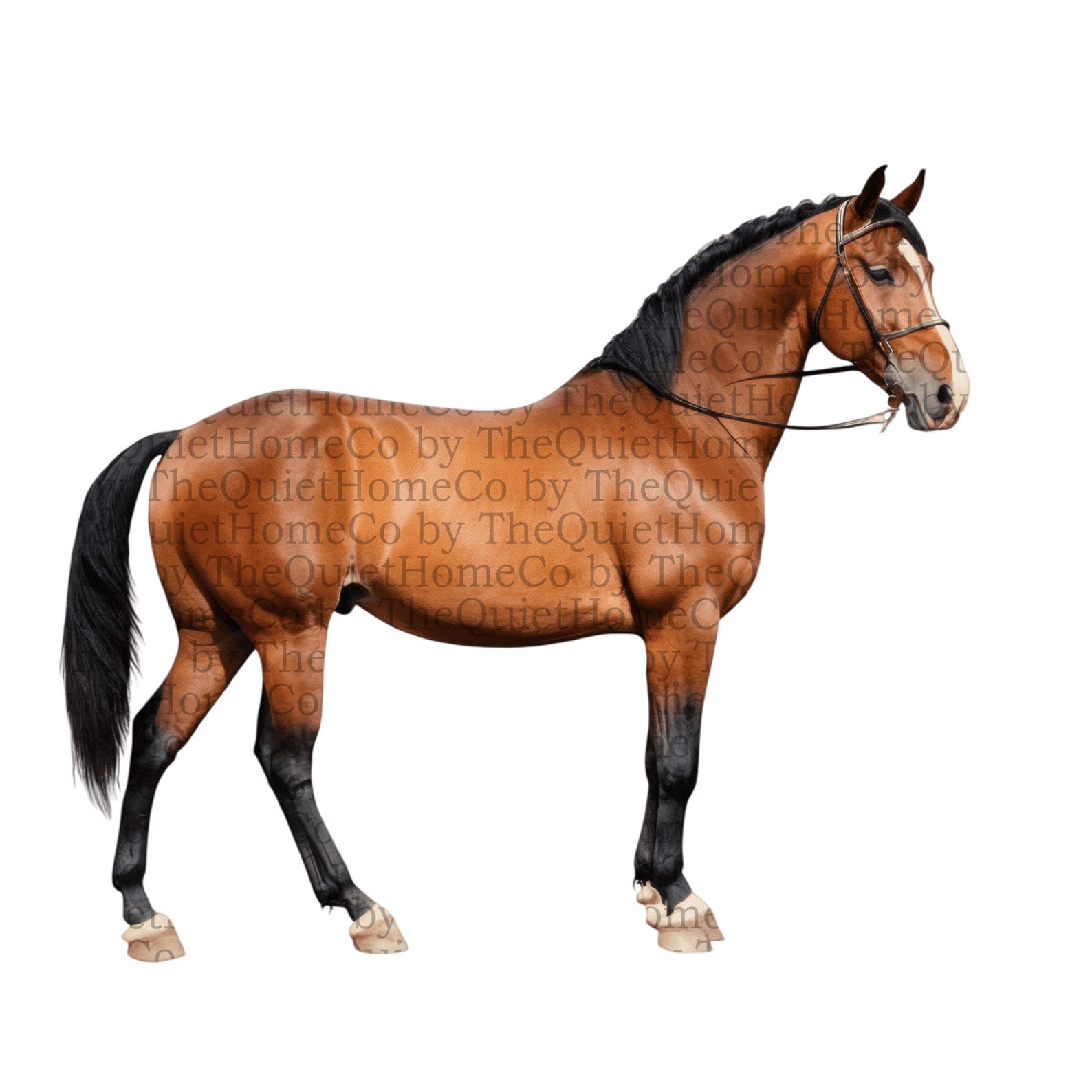 18 Watercolor Horse Clipart Bundle | Circus and Equestrian Horse PNG ...