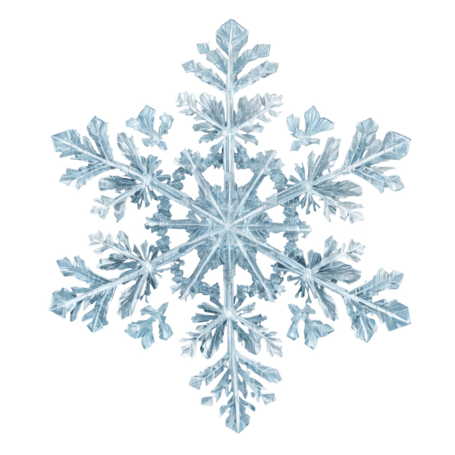 Blue & Silver Snowflake Clipart Set: Winter Snow Crystals (PNG Download ...