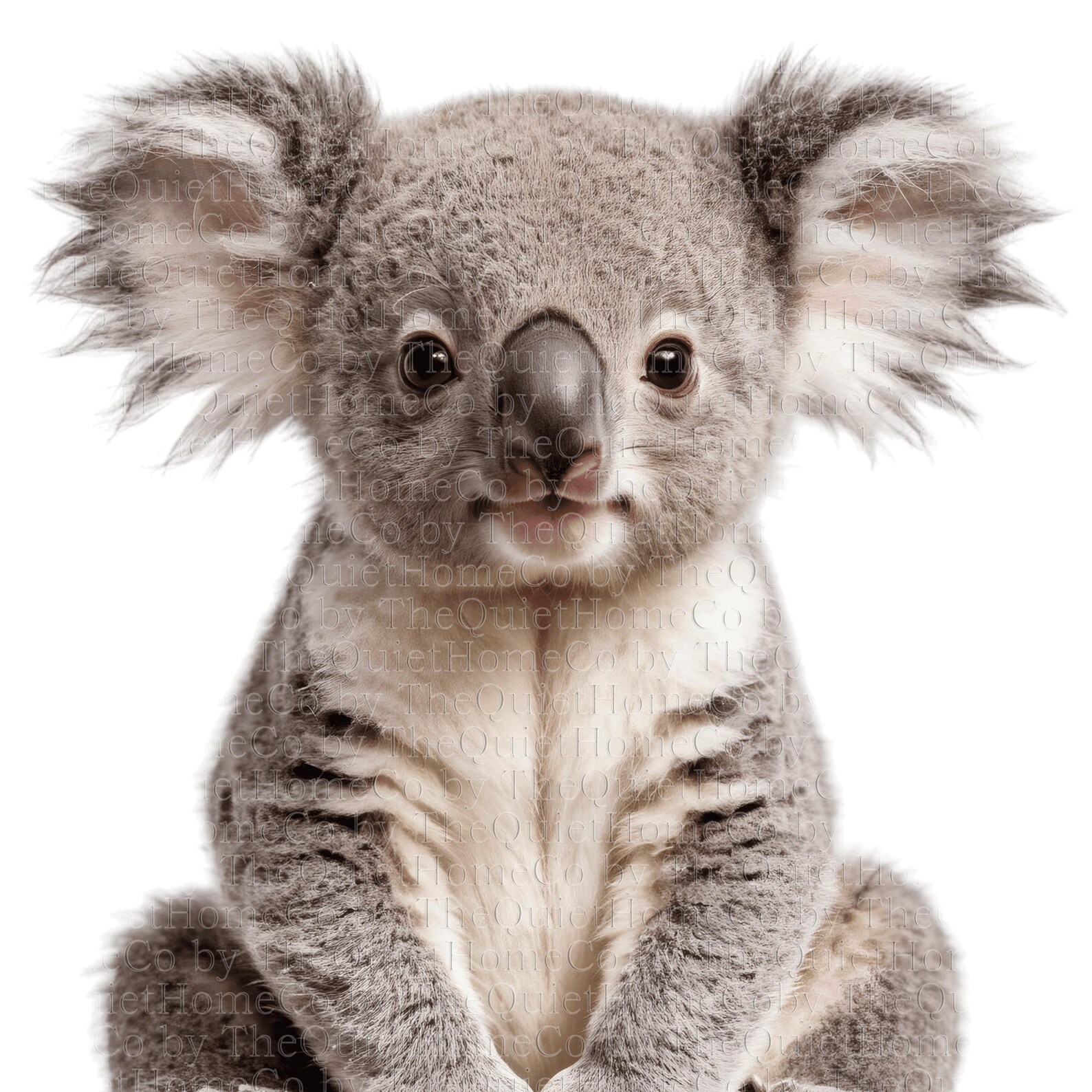 20 Realistic Koala Clipart PNG Set | Baby Koala Bear Sitting Poses ...