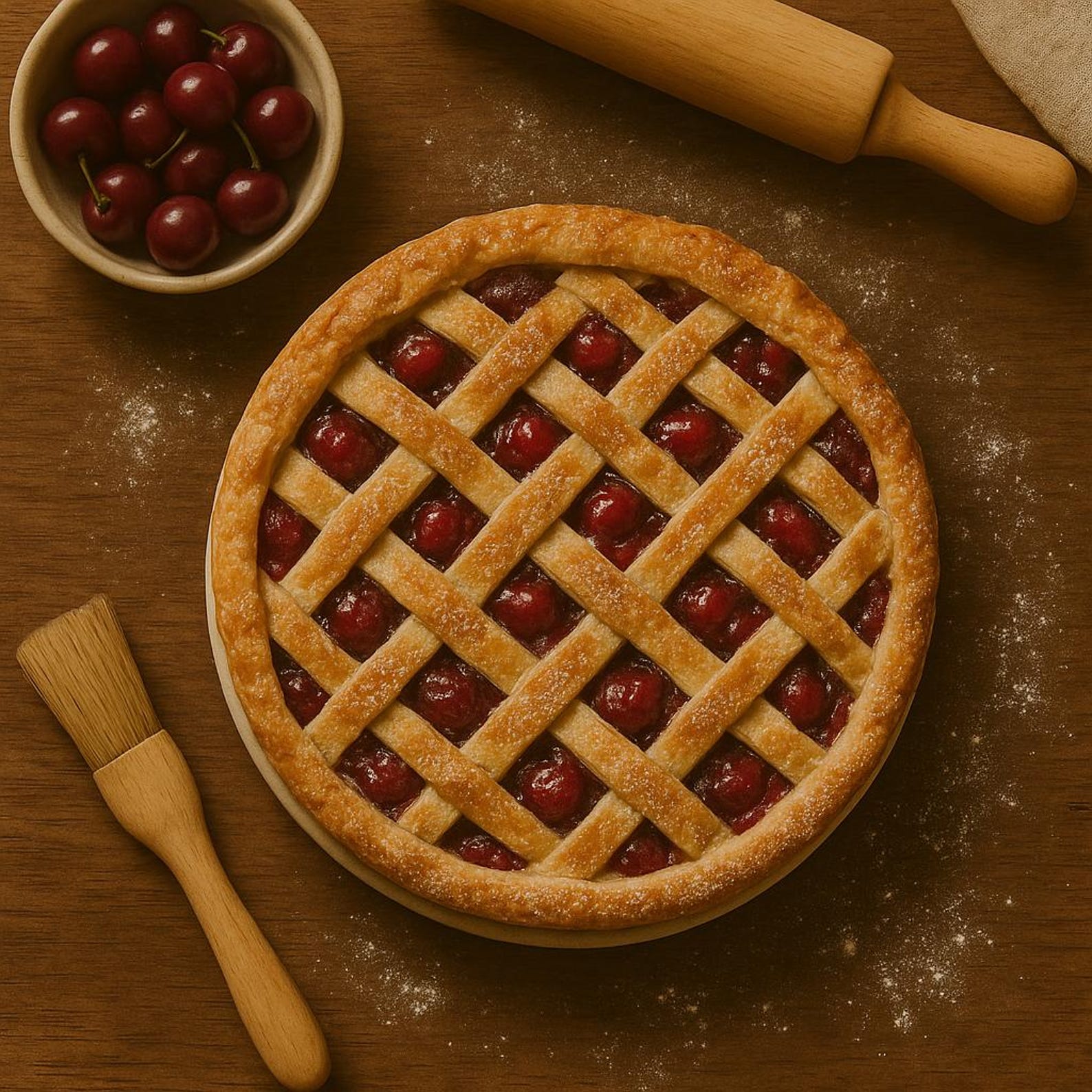 Quick Cherry Pie Recipe: Easy Puff Pastry Dessert PDF Download ...