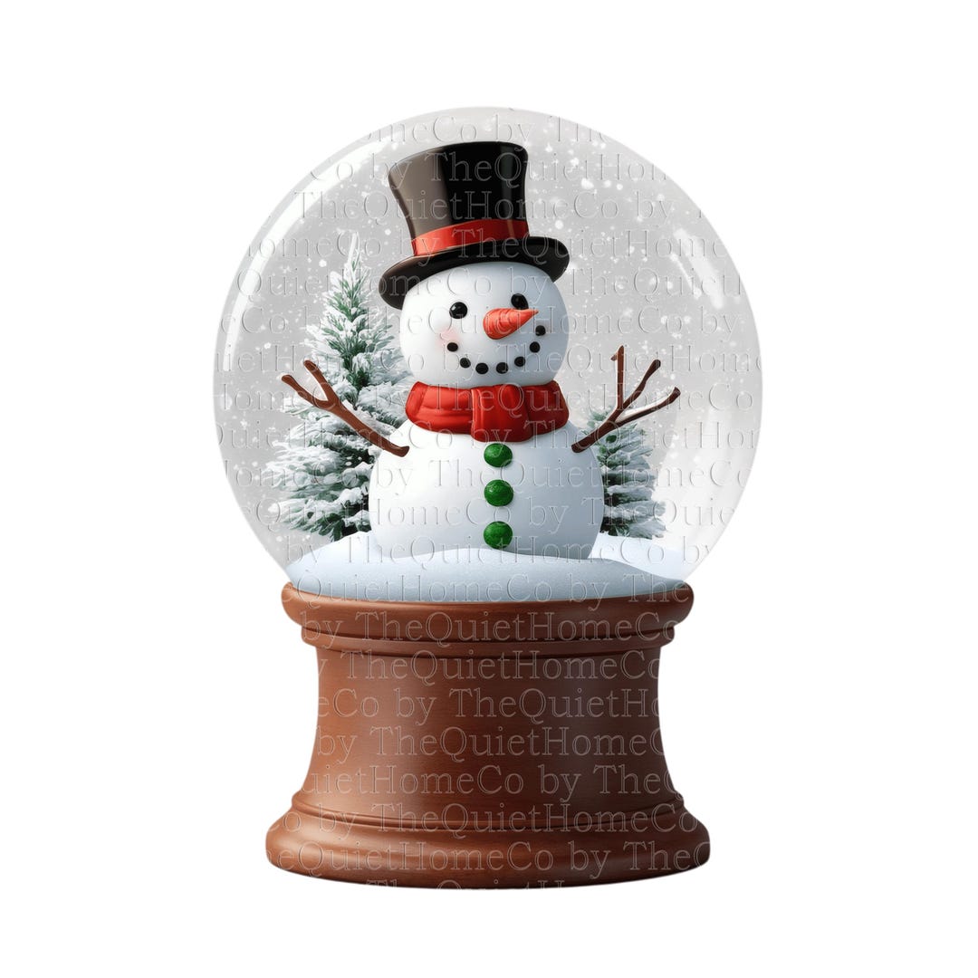 20 Snowman Snow Globe Clipart PNG | Christmas Snowman Clip Art | Winter ...