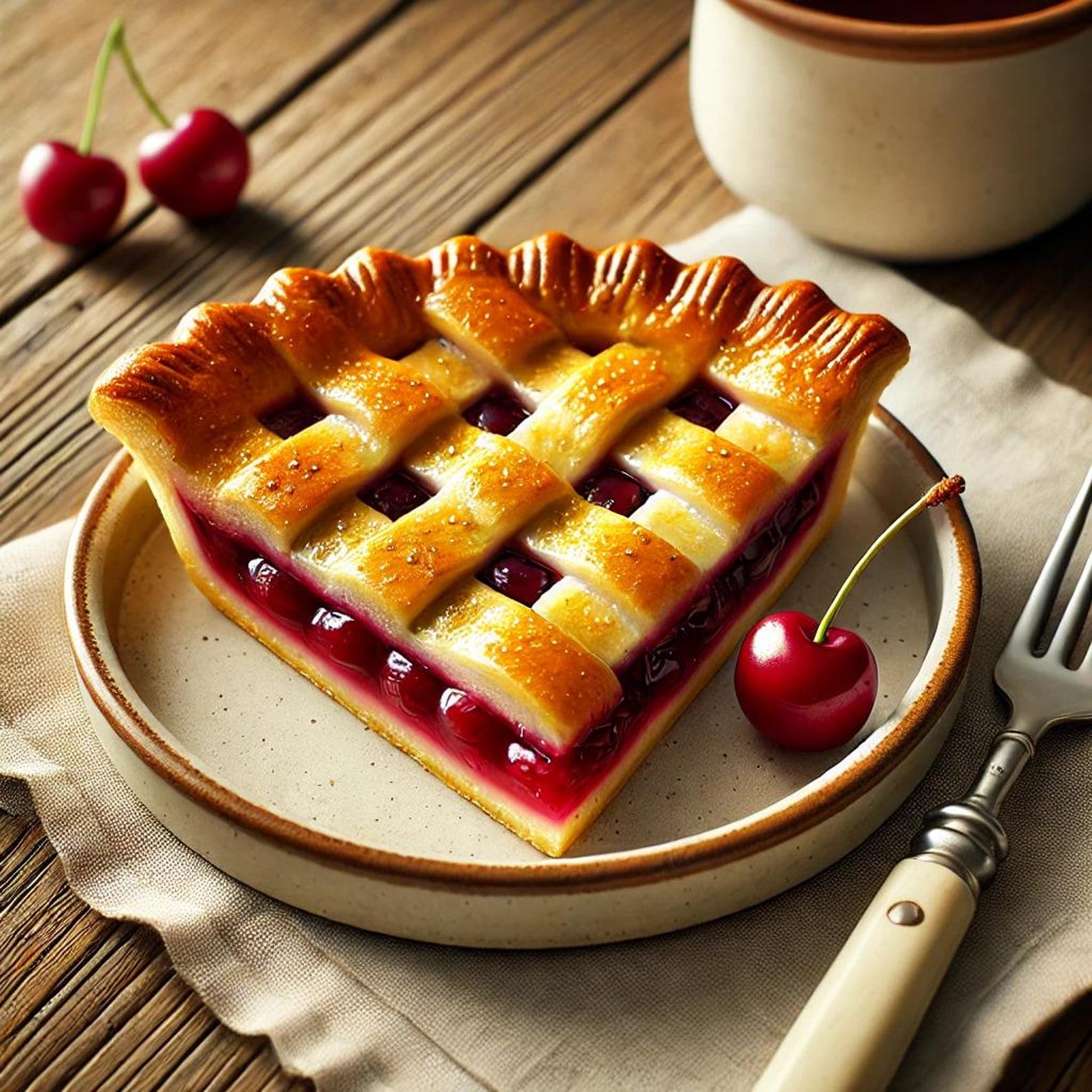 Quick Cherry Pie Recipe: Easy Puff Pastry Dessert PDF Download ...