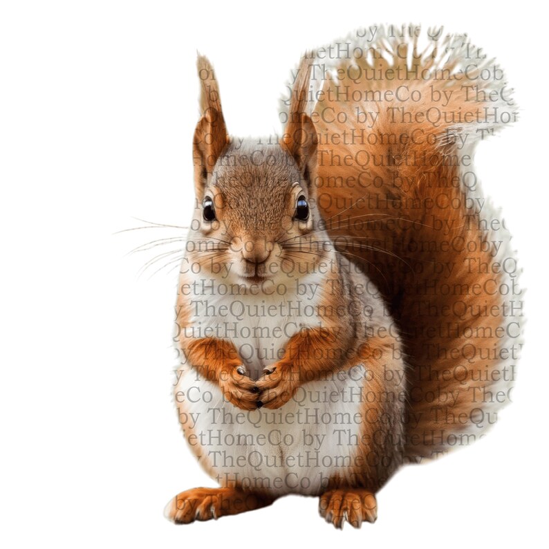 19 Realistic Squirrel Clipart Set, Hand-painted PNG (digital Download ...