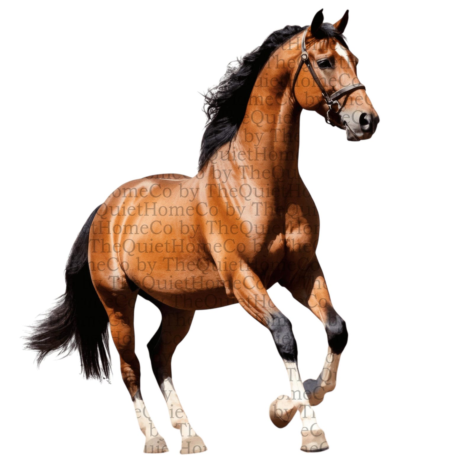 18 Watercolor Horse Clipart Bundle | Circus and Equestrian Horse PNG ...