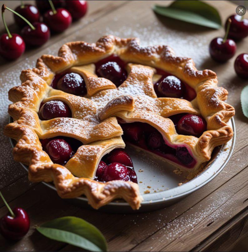 Quick Cherry Pie Recipe: Easy Puff Pastry Dessert PDF Download ...