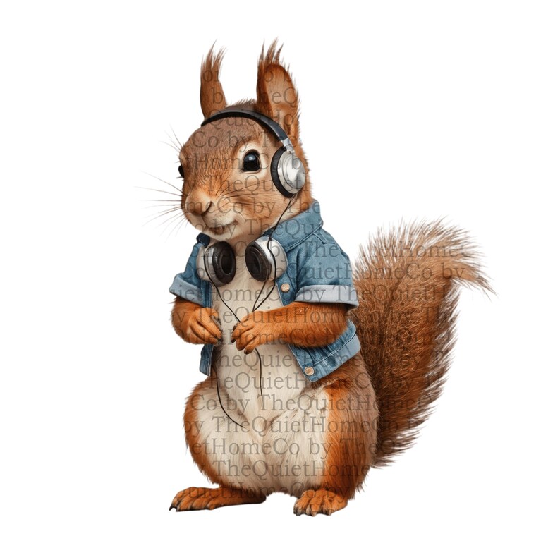 28 Cool Squirrel PNG Clipart Bundle | Watercolor Squirrels in ...