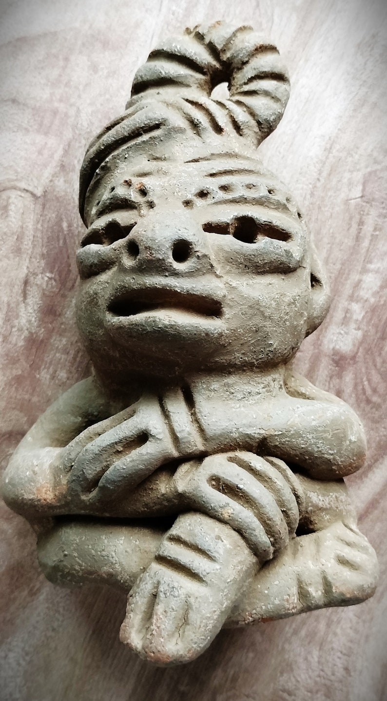 Pre Columbian Aztec Mexica Pottery Figure Terracotta From the Indus ...