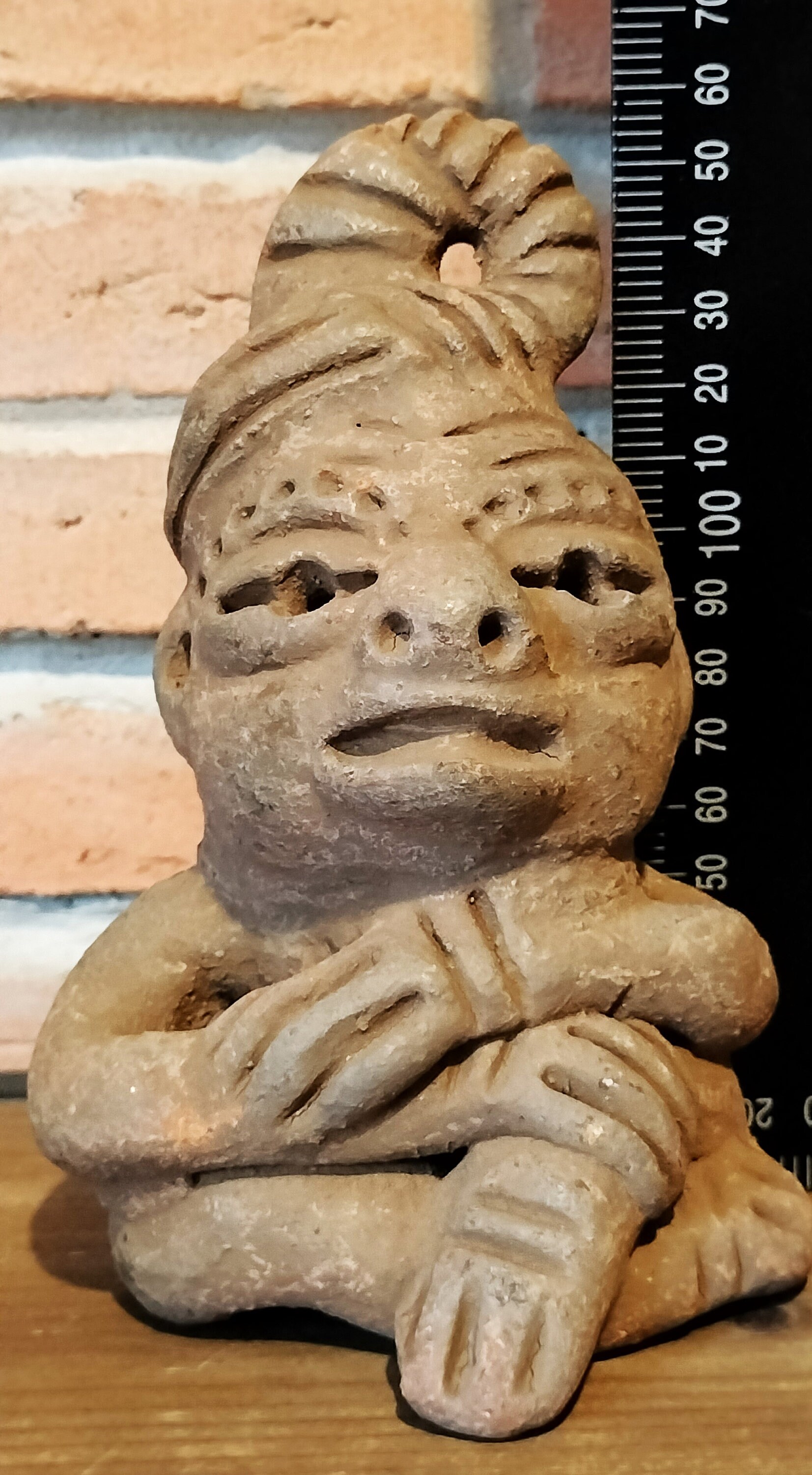 Pre Columbian Aztec Mexica Pottery Figure Terracotta From the Indus ...