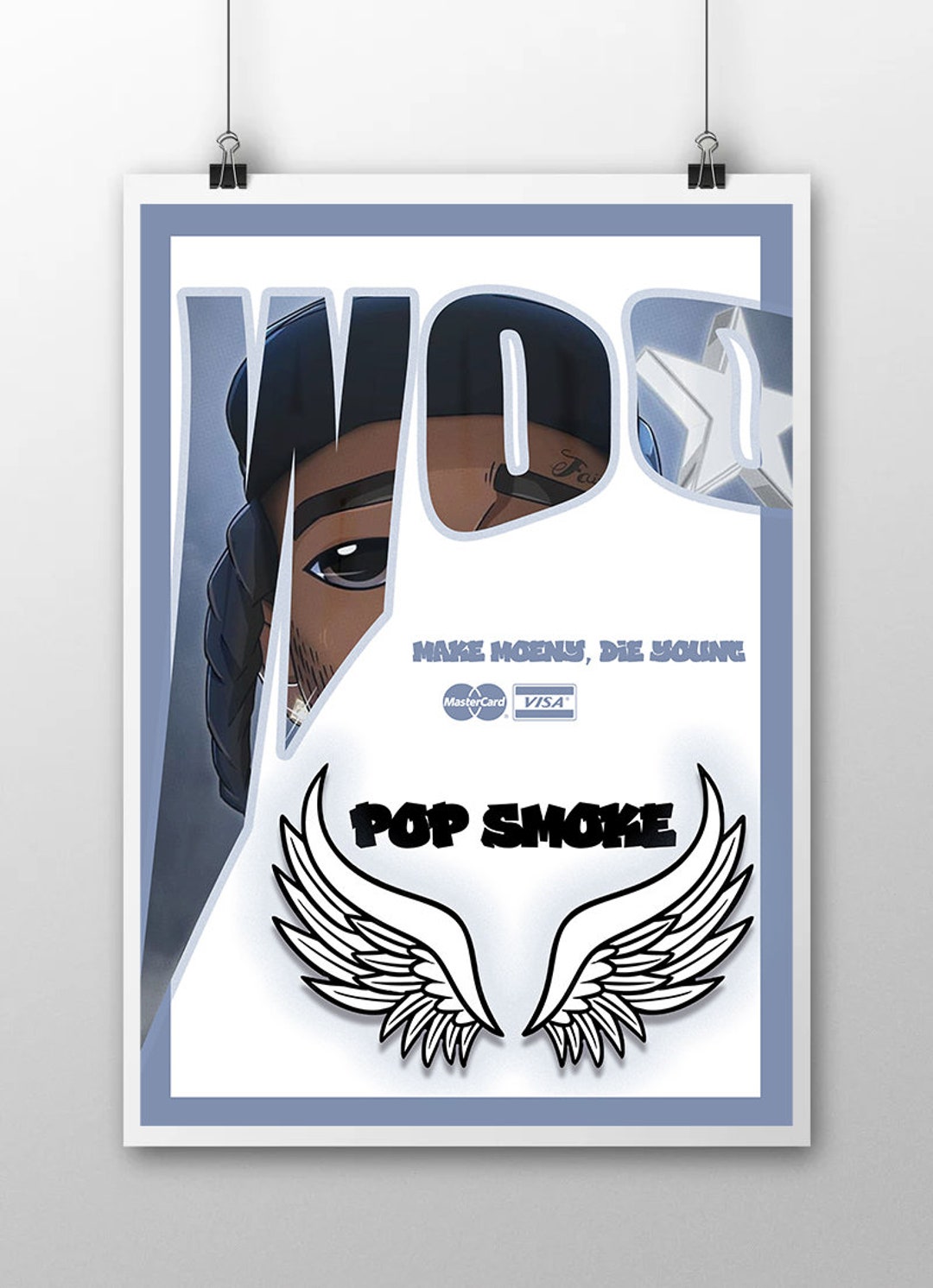 Pop Smoke Poster, Music Poster, Music Print, Artist Poster, Artist ...