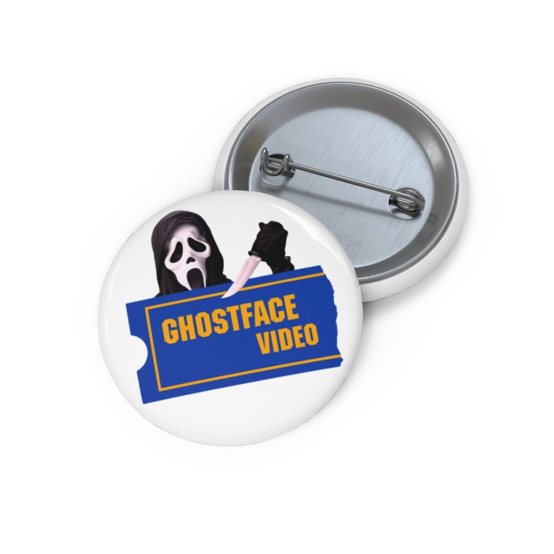 Scream Ghostface Blockbuster Video Pin Button - Etsy